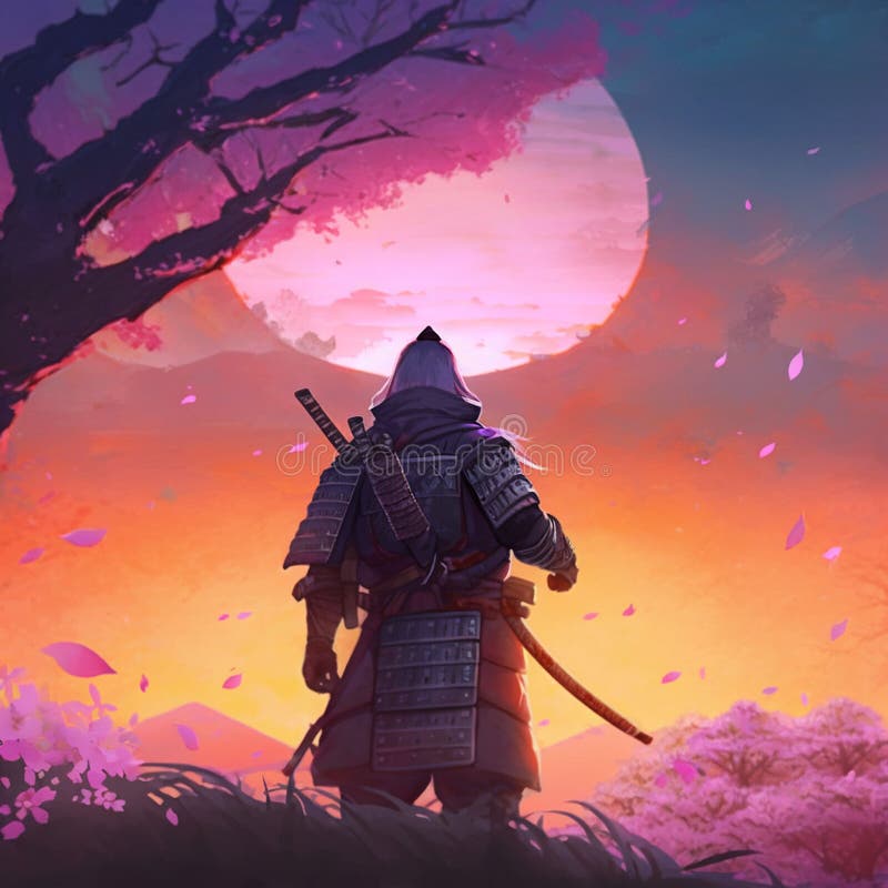 Samurai Sakura Ai Stock Illustrations – 211 Samurai Sakura Ai Stock ...