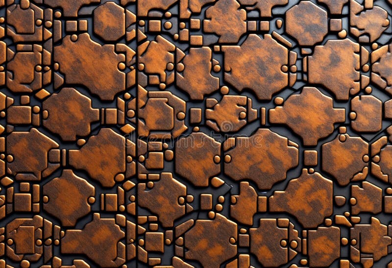 AI Generated Illustration of Rusty Metal Texture Stock Image - Image of ...
