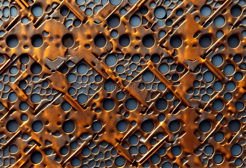AI Generated Illustration of Rusty Metal Texture Stock Photo - Image of ...