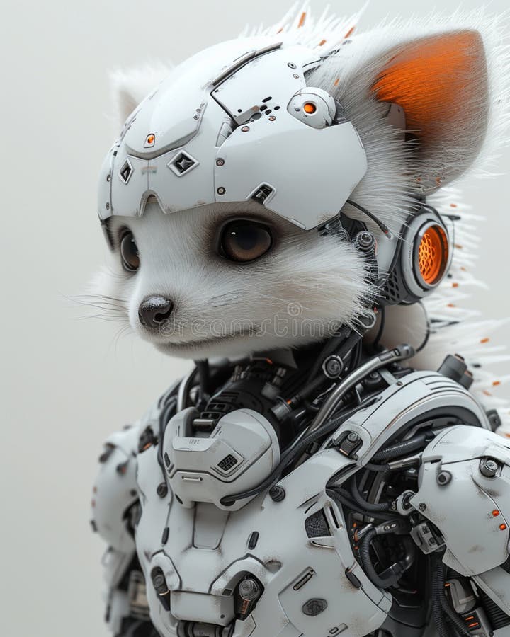 AI Generated Illustration of a Rusty Robotic Mouse Figure Stock ...