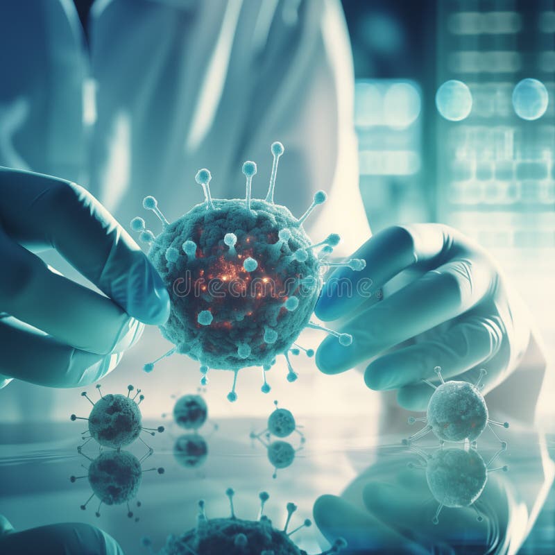 AI Generated Illustration of a Scientist in a Laboratory Setting ...