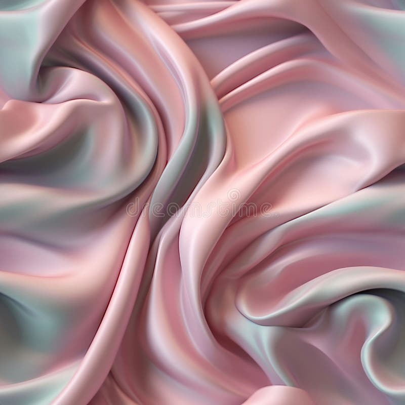 AI Generated Illustration of a Seamless Texture of Smooth Elegant Silk ...
