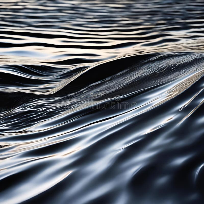 AI Generated Illustration of a Serene Night Sky Frames a Dark Ocean ...