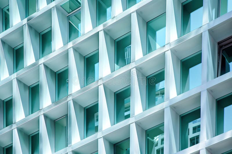 AI Generated Illustration of a Side View of an Office Building Stock ...