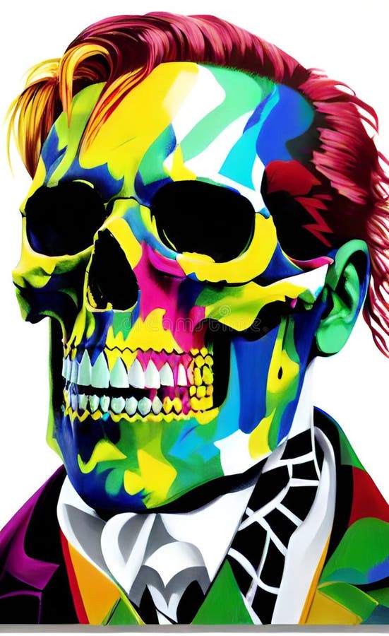 Skull Splash Paint Stock Illustrations – 462 Skull Splash Paint Stock ...