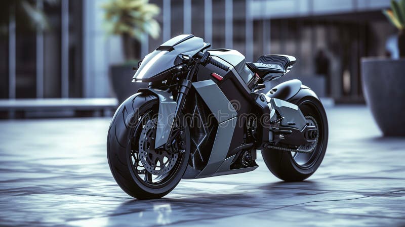 AI Generated Illustration of a Sleek and Modern Motorcycle Design with ...
