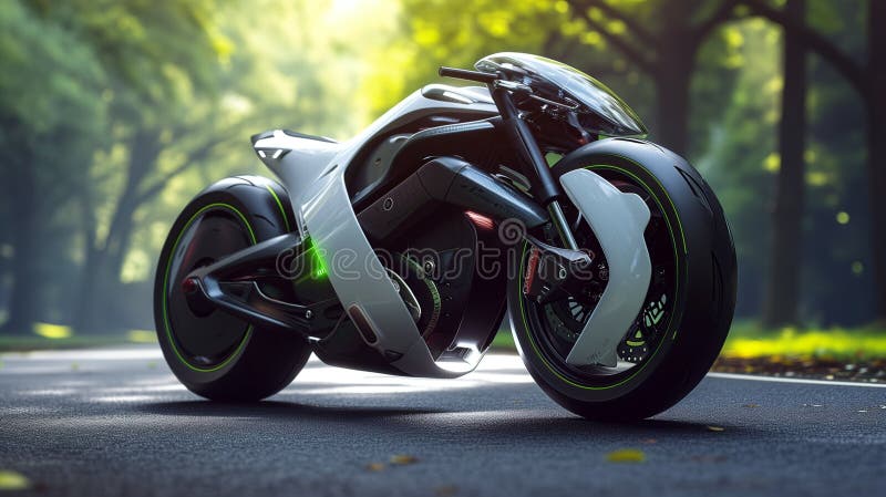 AI Generated Illustration of a Sleek and Modern Motorcycle Design with ...