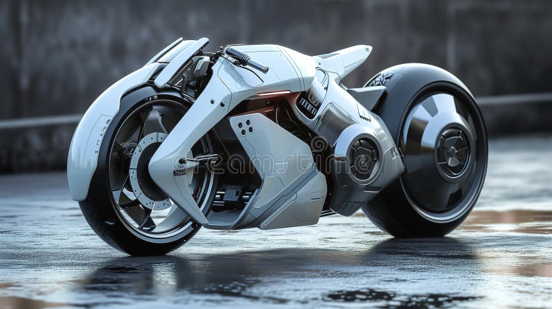 AI Generated Illustration of a Sleek and Modern Motorcycle Design with ...
