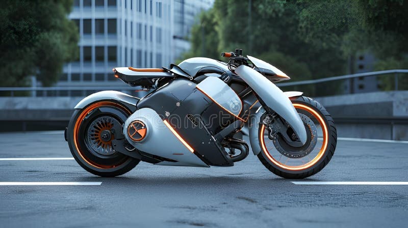 AI Generated Illustration of a Sleek and Modern Motorcycle Design with ...