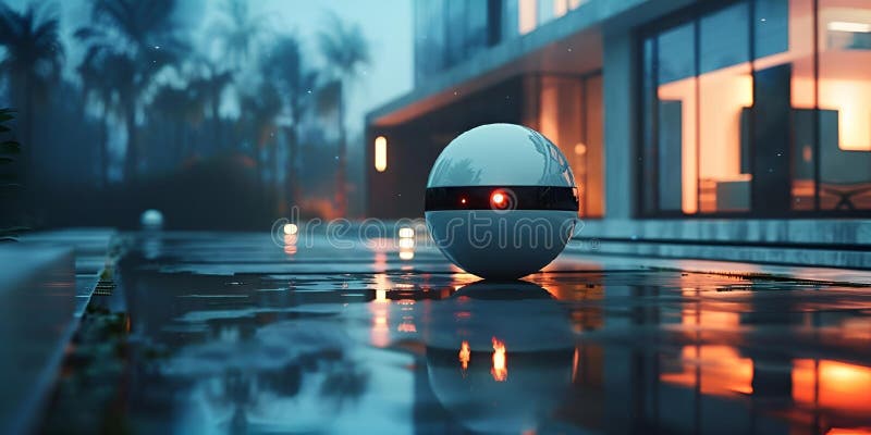 Futuristic Smart Home Technology Stock Illustration - Illustration of ...