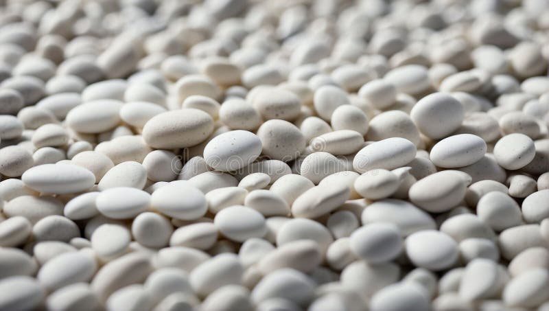AI Generated Illustration of Snow-white Pebbles Stock Illustration ...