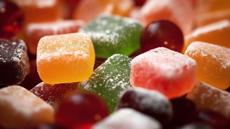 AI Generated Illustration of a Stack of Colorful Candies Stock ...