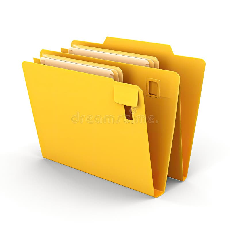 A Folder Opened on Top of Each Other on a White Surface Stock ...