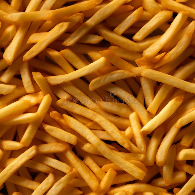 AI Generated Illustration of a Stack of French Fries Stock Image ...