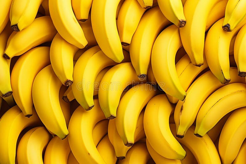 AI Generated Illustration of a Stack of Ripe Bananas Stock Illustration ...