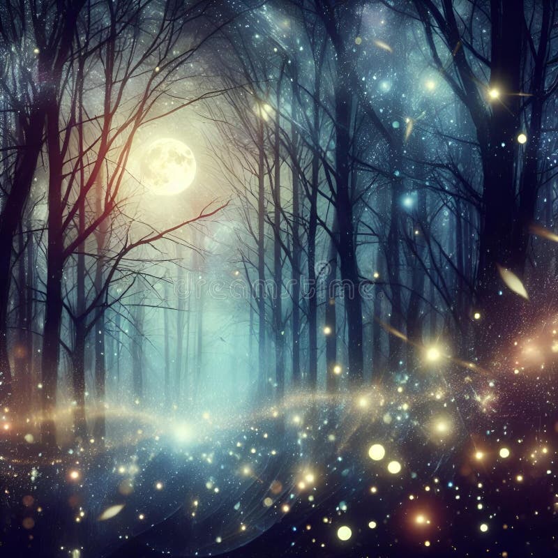 AI Generated Illustration of a Stardust Serenity in the Midst of a ...