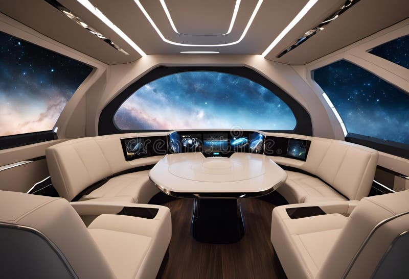 AI Generated Illustration of a State-of-the-art Space Station, with ...