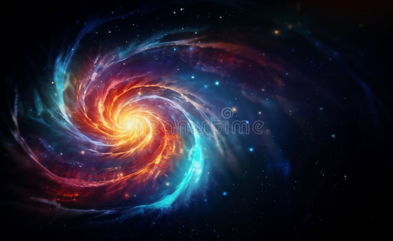 The Vortex of Life in Space in a Dark Background Stock Photo - 138780 ...
