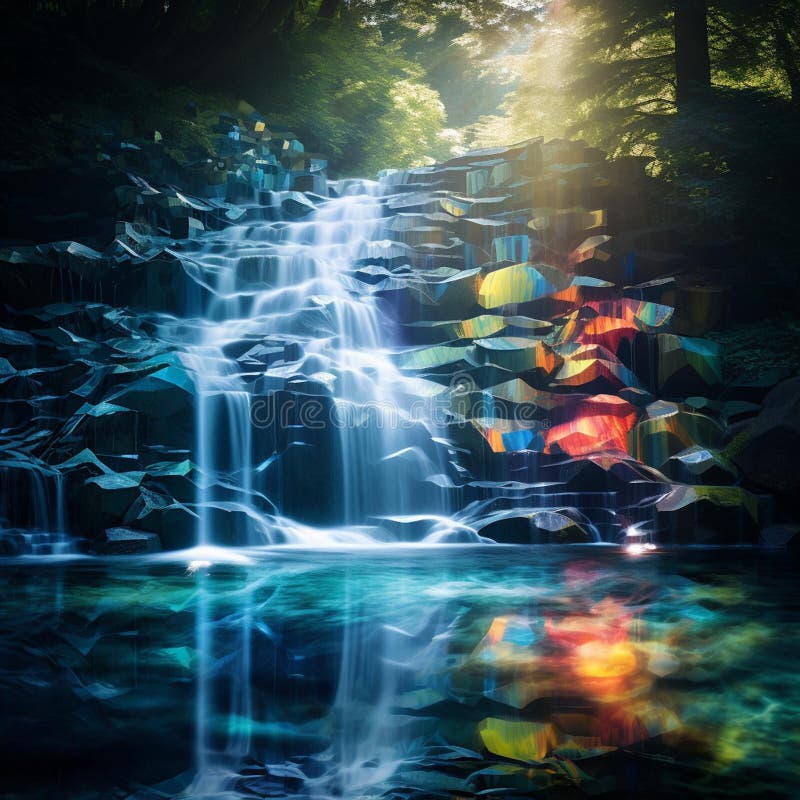 AI Generated Illustration of a Stunning Landscape of a Powerful ...