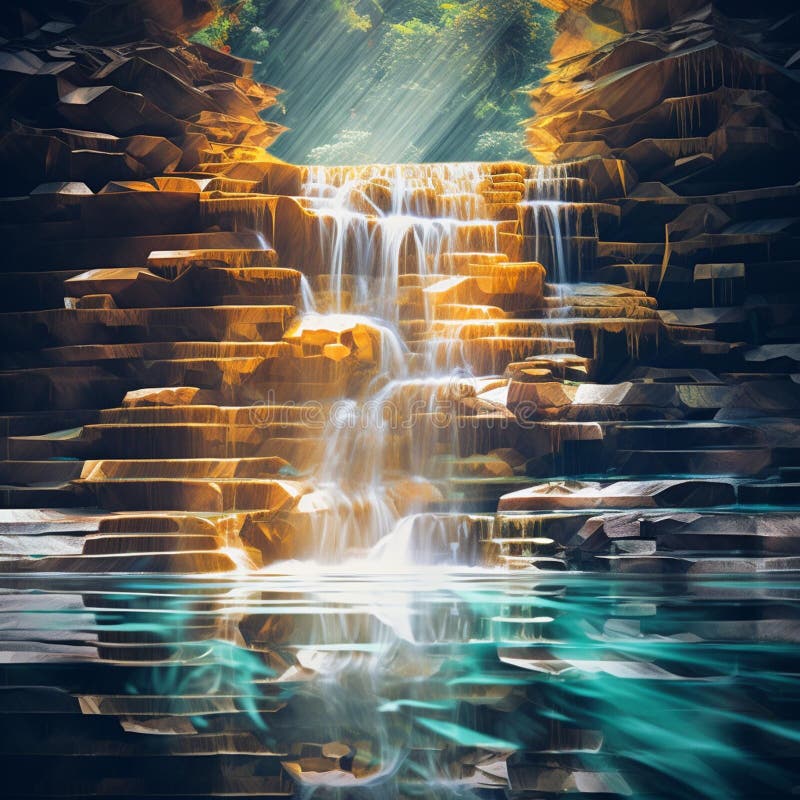 AI Generated Illustration of a Stunning Landscape of a Powerful ...