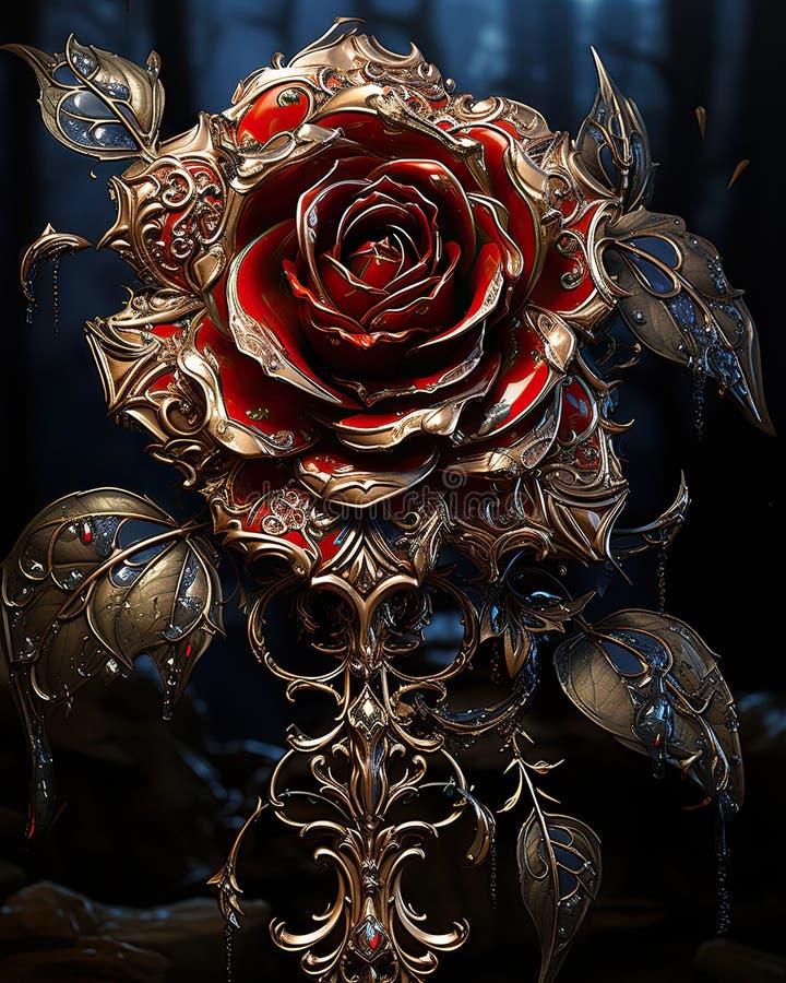 Immortalize the Timeless Elegance of a Rose, Symbolizing Love and ...