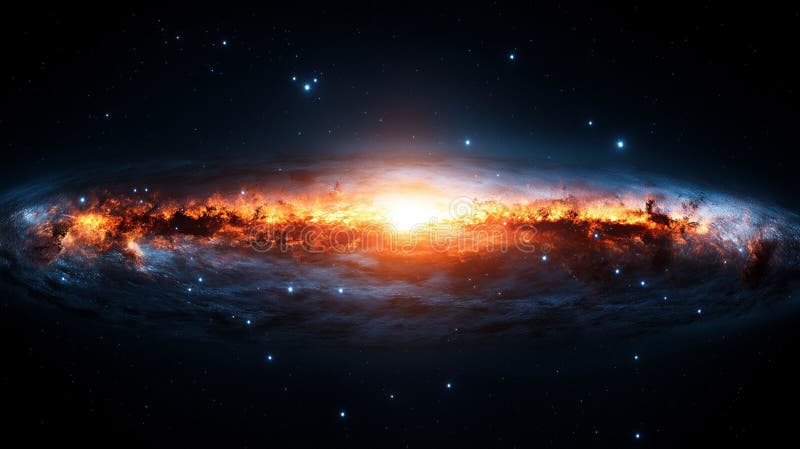 AI-generated Illustration of a Stylized Cosmic Quasar in Space Stock ...