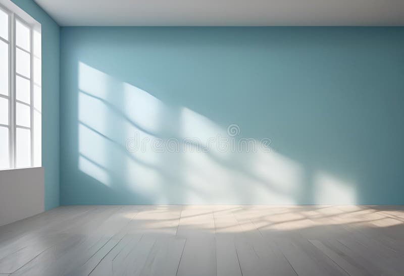 An Empty Room with the Windows Open To Sun Shining in Stock ...