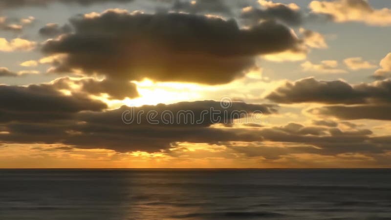 Sunrise Over the Ocean, with Golden Light Bursting through Dramatic ...