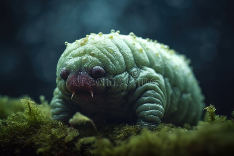 AI Generated Illustration of a Surreal Creature with Its Face Obscured ...