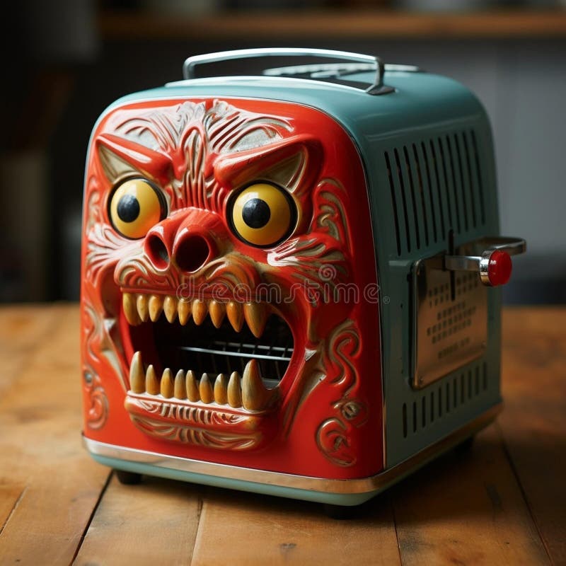 AI Generated Illustration of a Toaster with a Gothic Horror Theme Stock ...