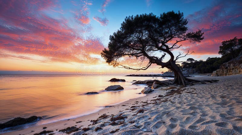 AI Generated Illustration of a Tranquil Scene Capturing the Essence of ...