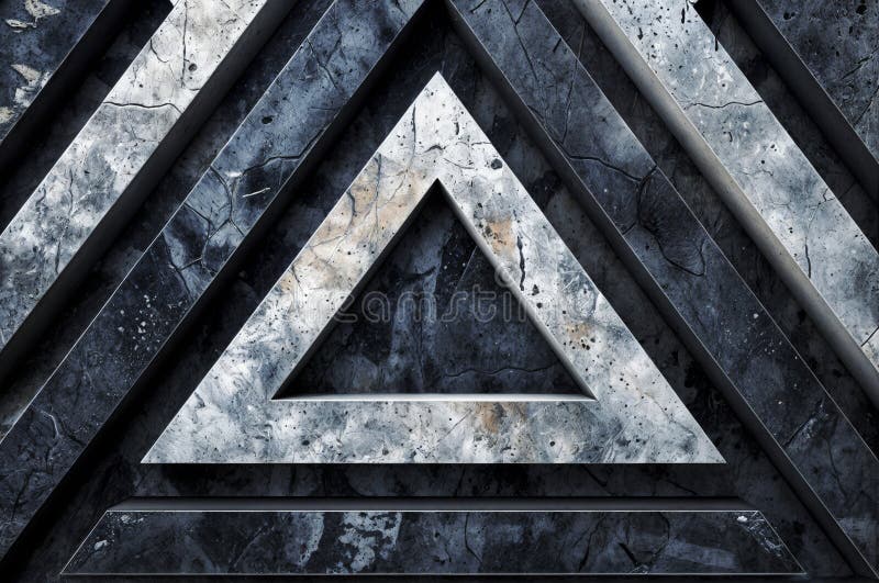 AI Generated Illustration of a Triangular Shape Surrounded by Thick ...