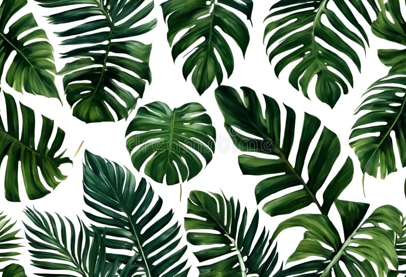 Tropical Palm Leaf Pattern Stock Illustrations – 154,569 Tropical Palm ...