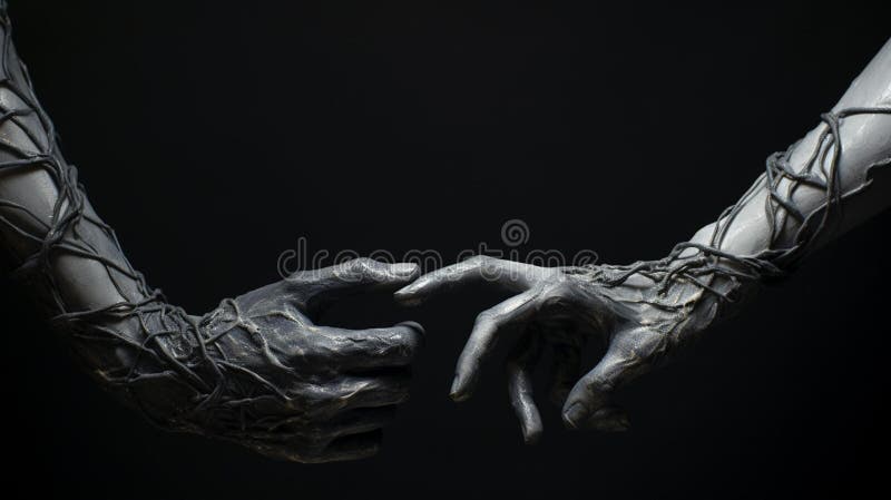 AI-generated Illustration of Two Individuals Embracing Each Other by ...