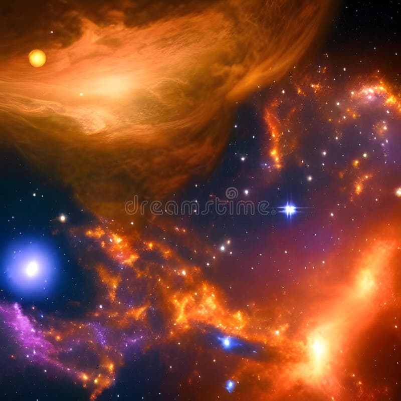 AI Generated Illustration of the Universe with a Vast Array of Stars ...