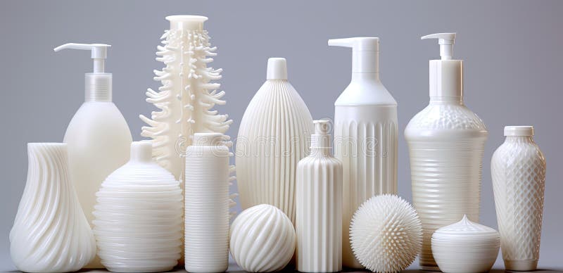 There are Many White Ceramic Objects on the Table Together on this ...