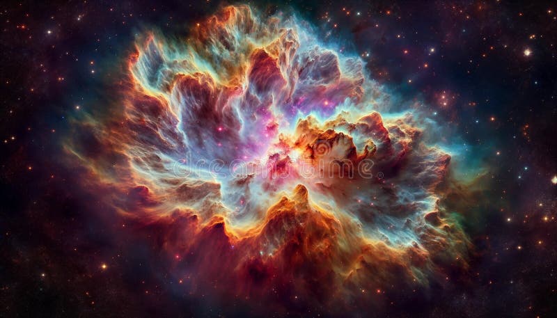 AI Generated Illustration of a Vast Interstellar Cloud of Dust, Gas ...