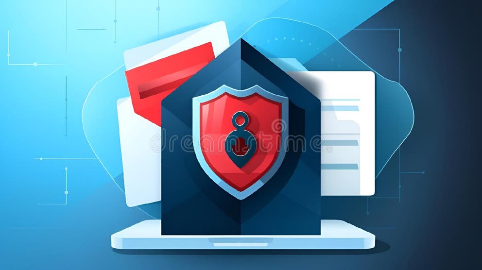 AI Generated Illustration of Verification Email Security Stock ...