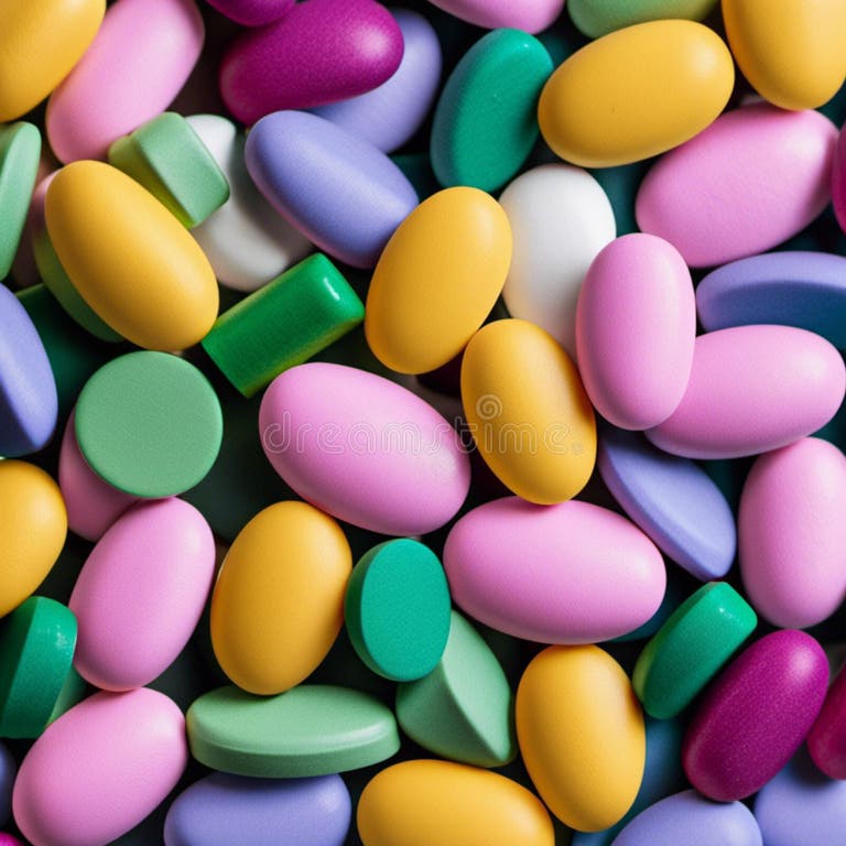 AI Generated Illustration of a Vibrant Array of Assorted Colorful Candy ...