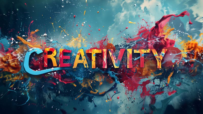 AI Generated Illustration of a Vibrant Explosion of Colors and Shapes ...