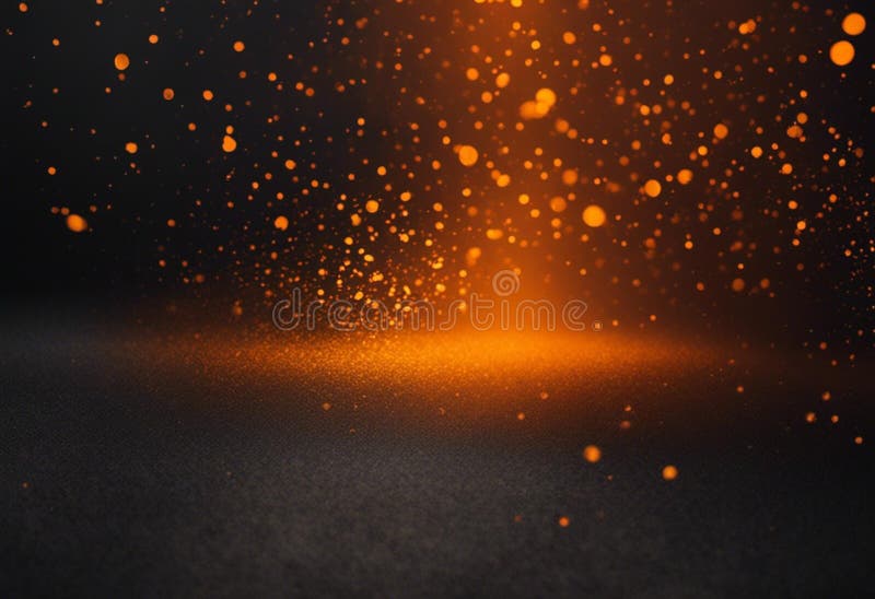 AI Generated Illustration of a Vibrant Explosion of Orange Dust ...