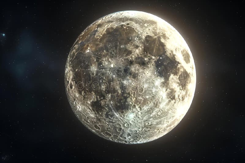 This is the Moon Taken from within, with an Object Around it Stock ...