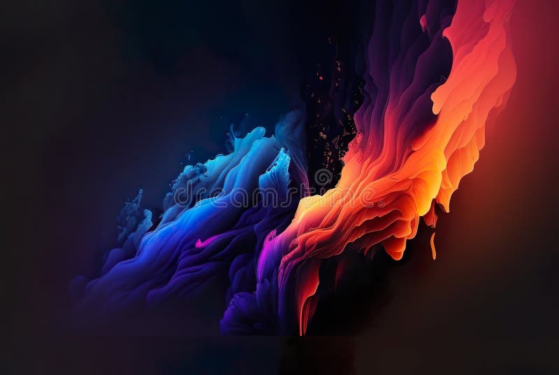 AI Generated Illustration of a Colourful, Dramatic Gradient Wallpaper ...