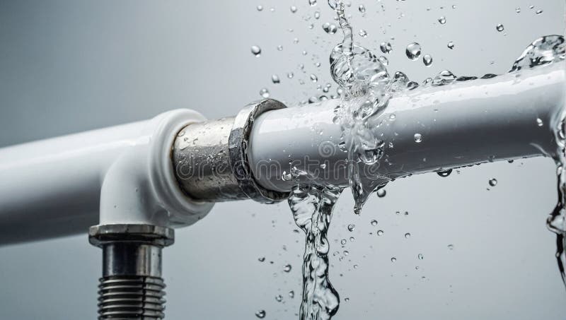 AI Generated Illustration of a Water Pipe Spouting Water Stock Photo ...