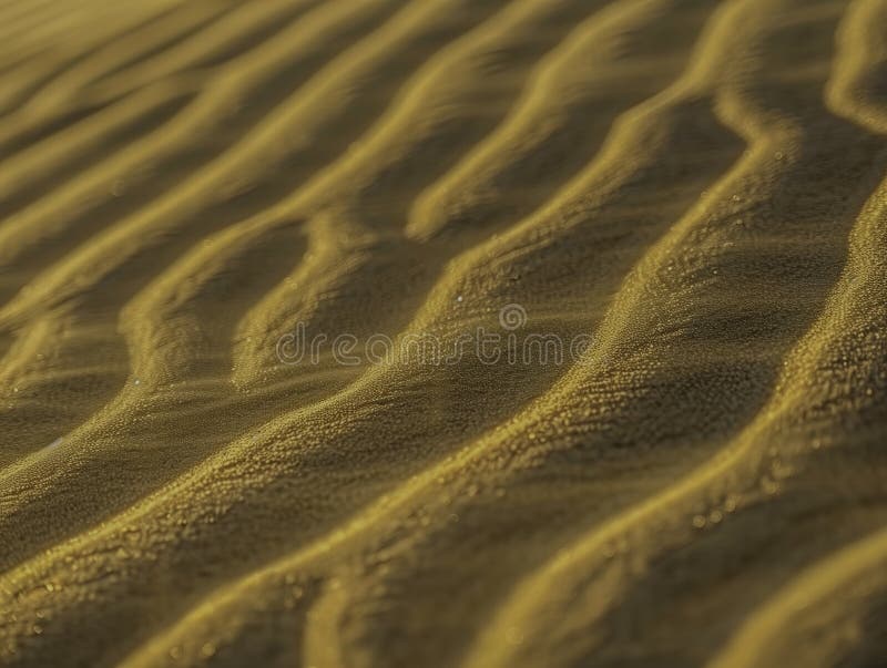 AI Generated Illustration of Wavy Sand Line Pattern Stock Image - Image ...