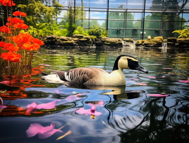 Ai Generated Illustration Wildlife Concept of Canadian Goose Stock ...