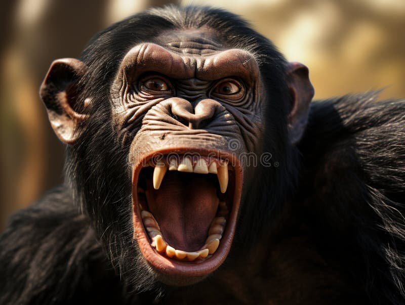 Ai Generated Illustration Wildlife Concept of Chimpanzee Stock ...