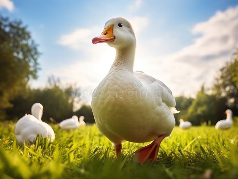 Ai Generated Illustration Wildlife Concept of Duck Stock Illustration ...