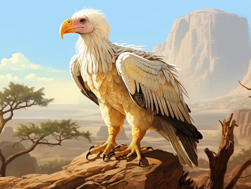 Ai Generated Illustration Wildlife Concept of Egyptian Vulture Stock ...
