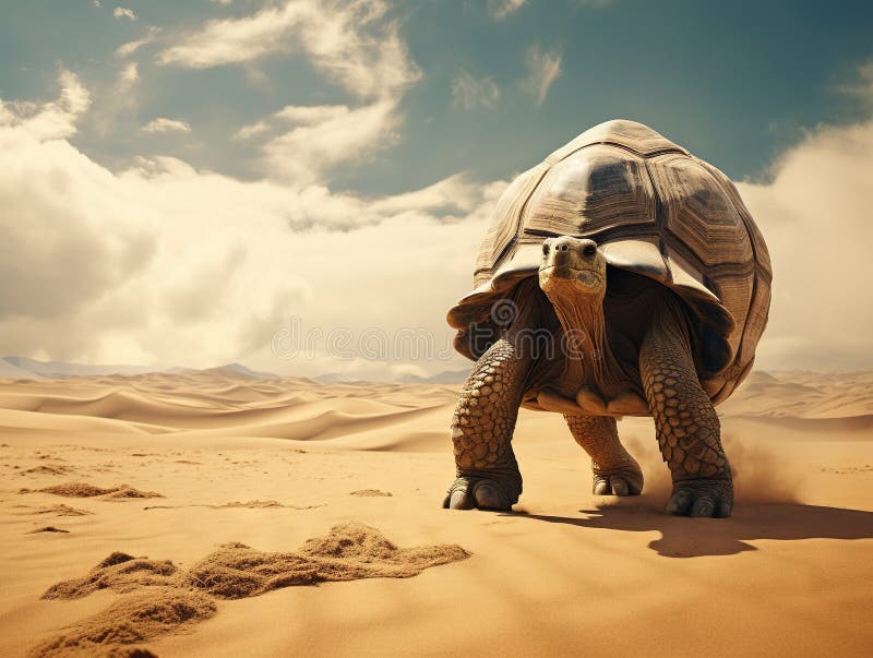 Ai Generated Illustration Wildlife Concept of Giant Turtle Stock ...